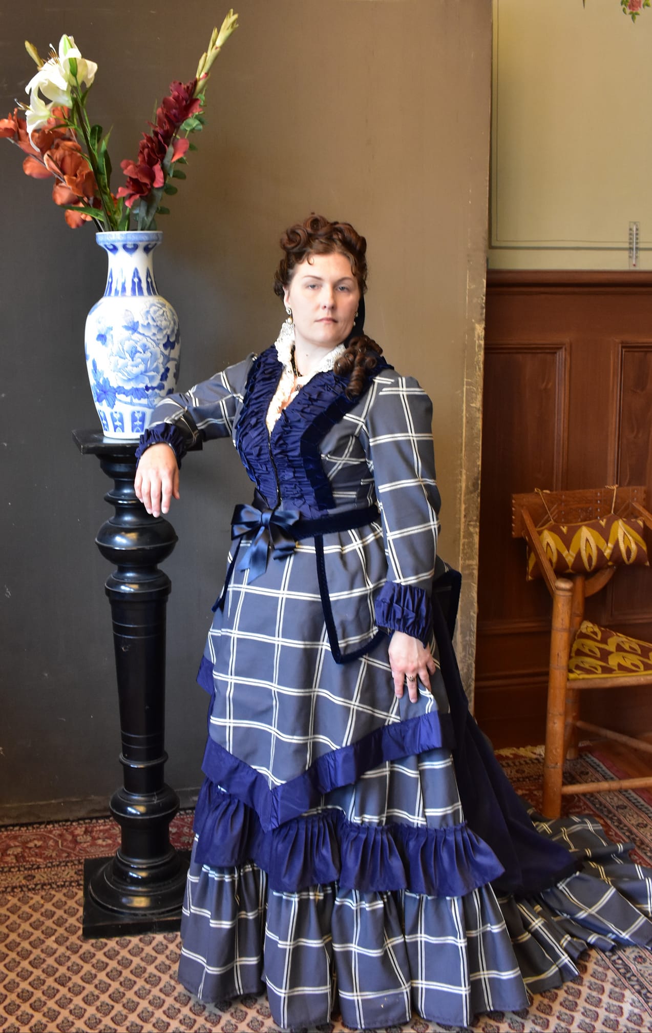 Victorian Bustle Day Dress