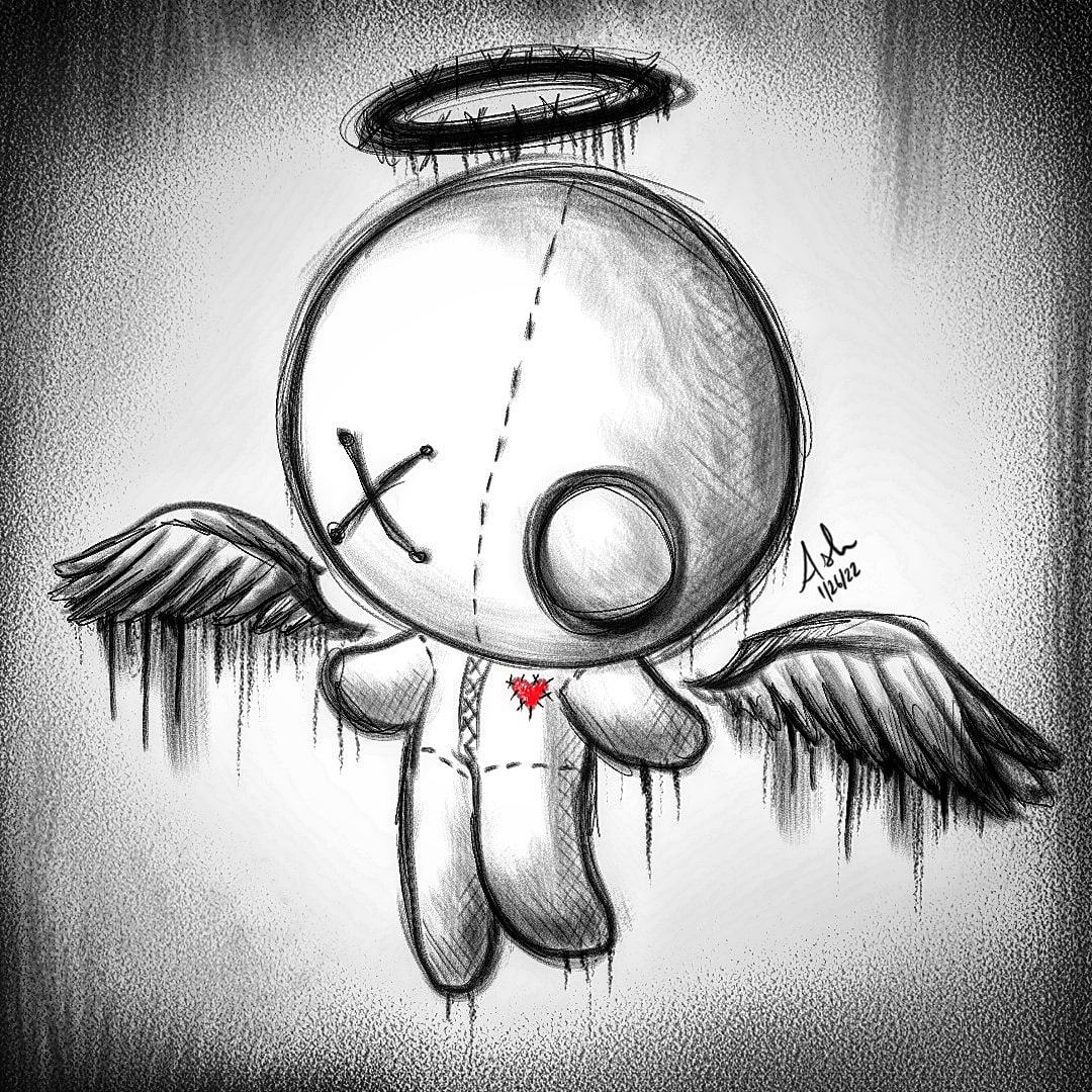 Easy Drawings Of Sad Angels