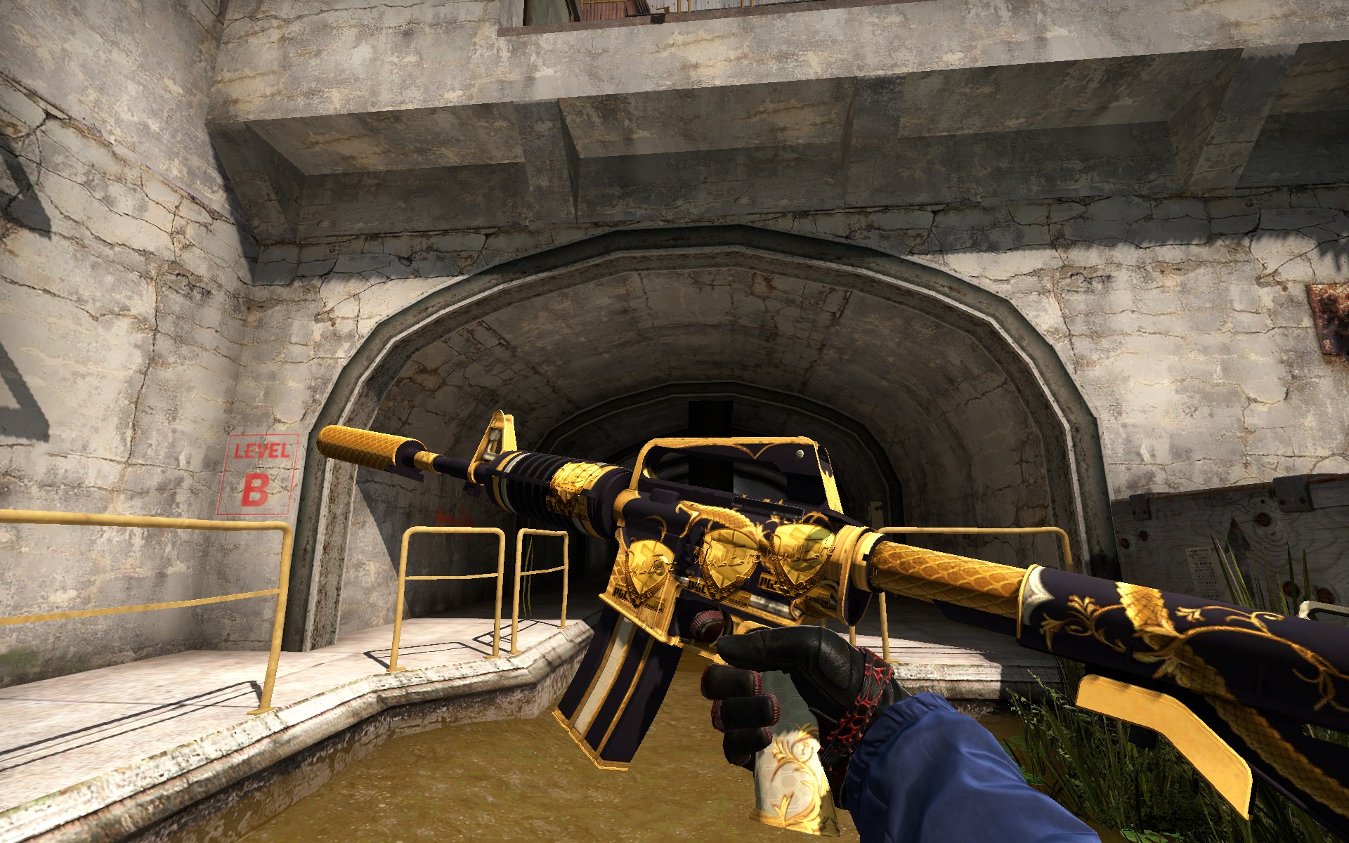 M4a1 Gold Wallpaper