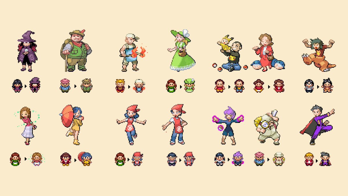 Pokemon Overworld Sprites By Bws2cool On Deviantart