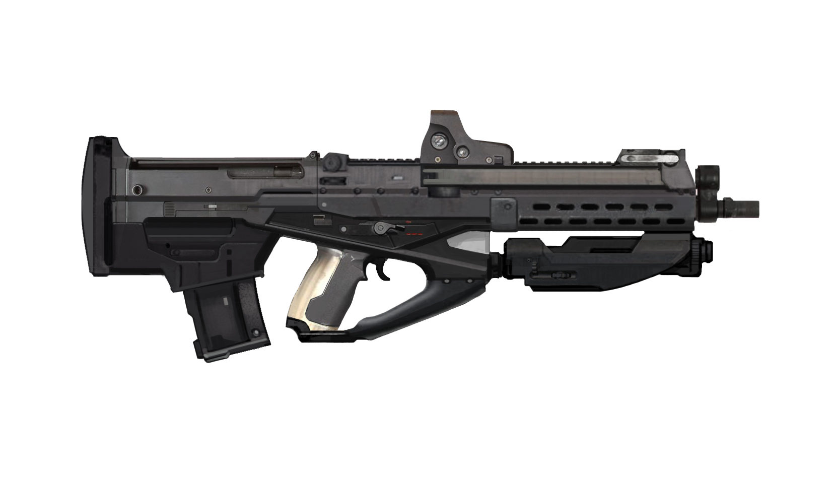 Futuristic Bullpup Assault Rifles