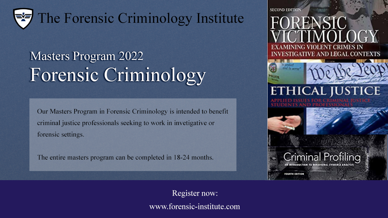 The Forensic Criminology Institute on Twitter: "This program will ...