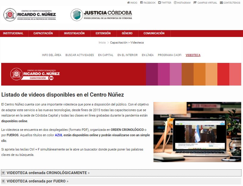 Centro Núñez on Twitter: "VIDEOTECA ONLINE DEL CENTRO NÚÑEZ Accedé a los videos de todas las ...