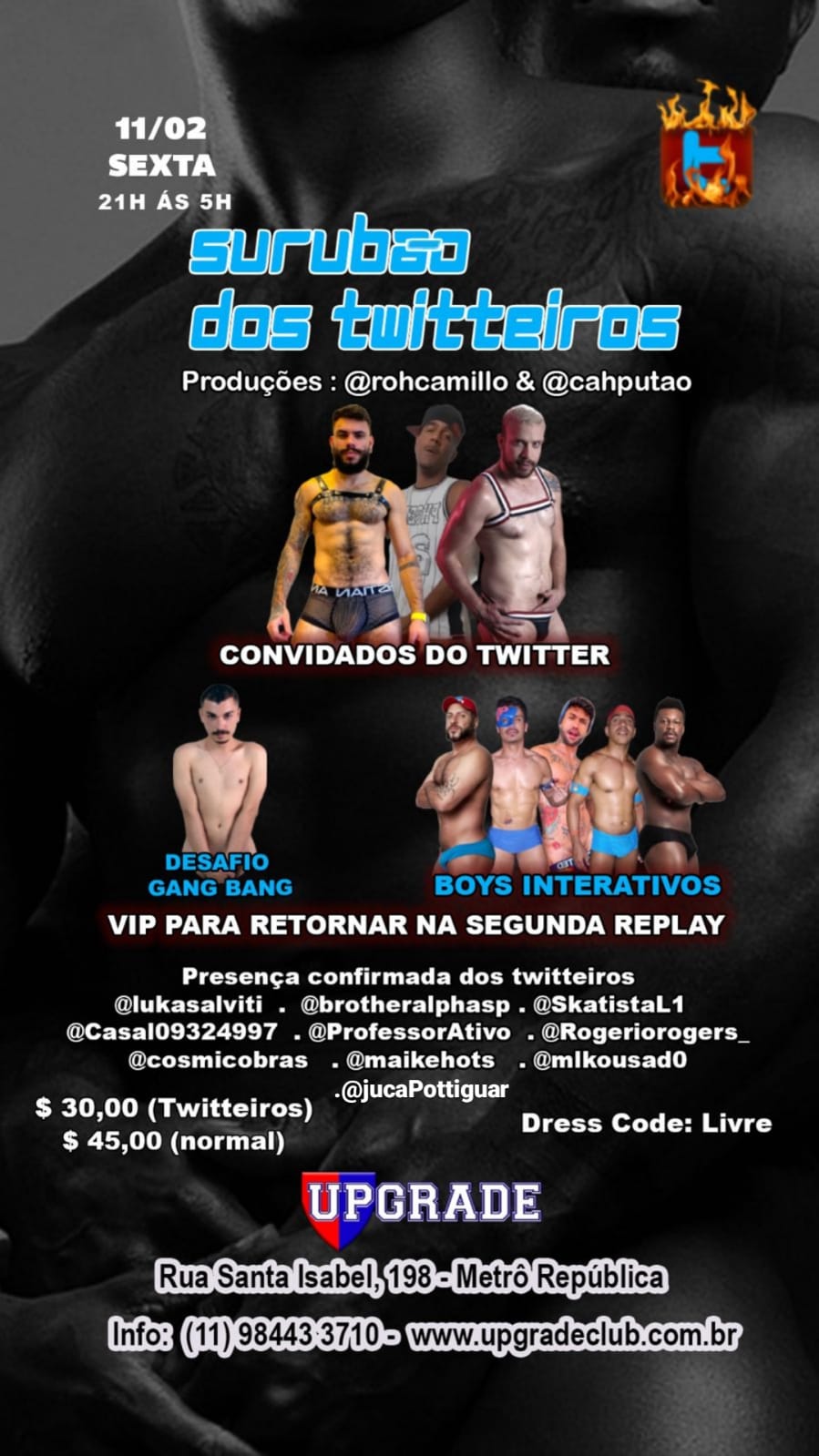 Upgrade Sex Club On Twitter 🔵🔴 Surubão Dos Twitteiros A Festa 🔴🔵