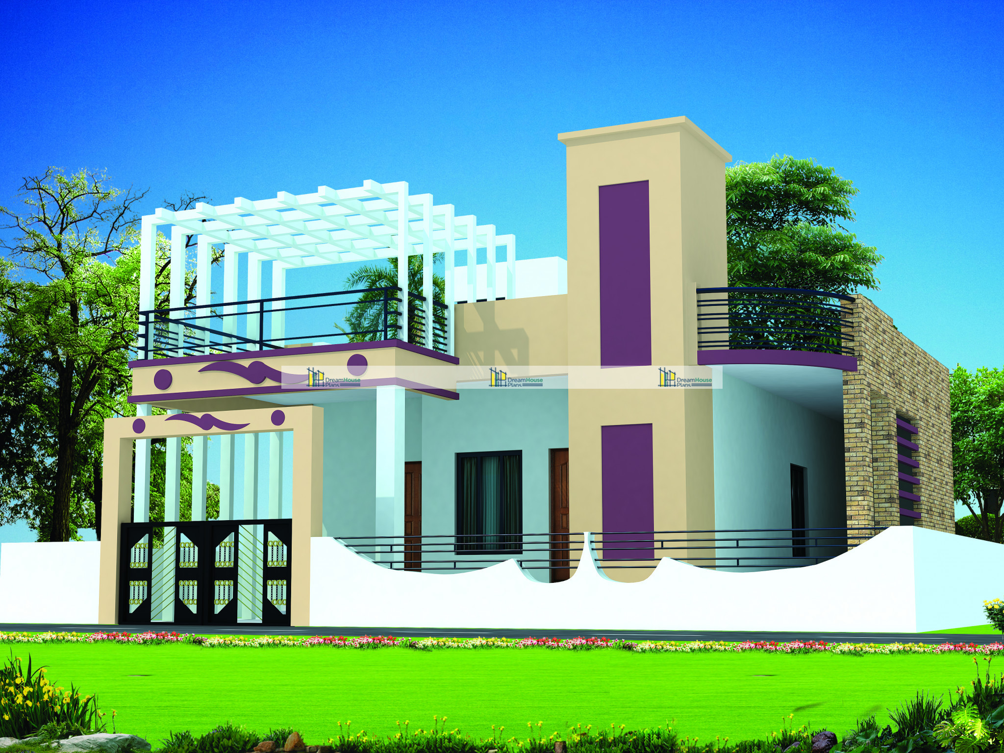 Simple Front Design Of House