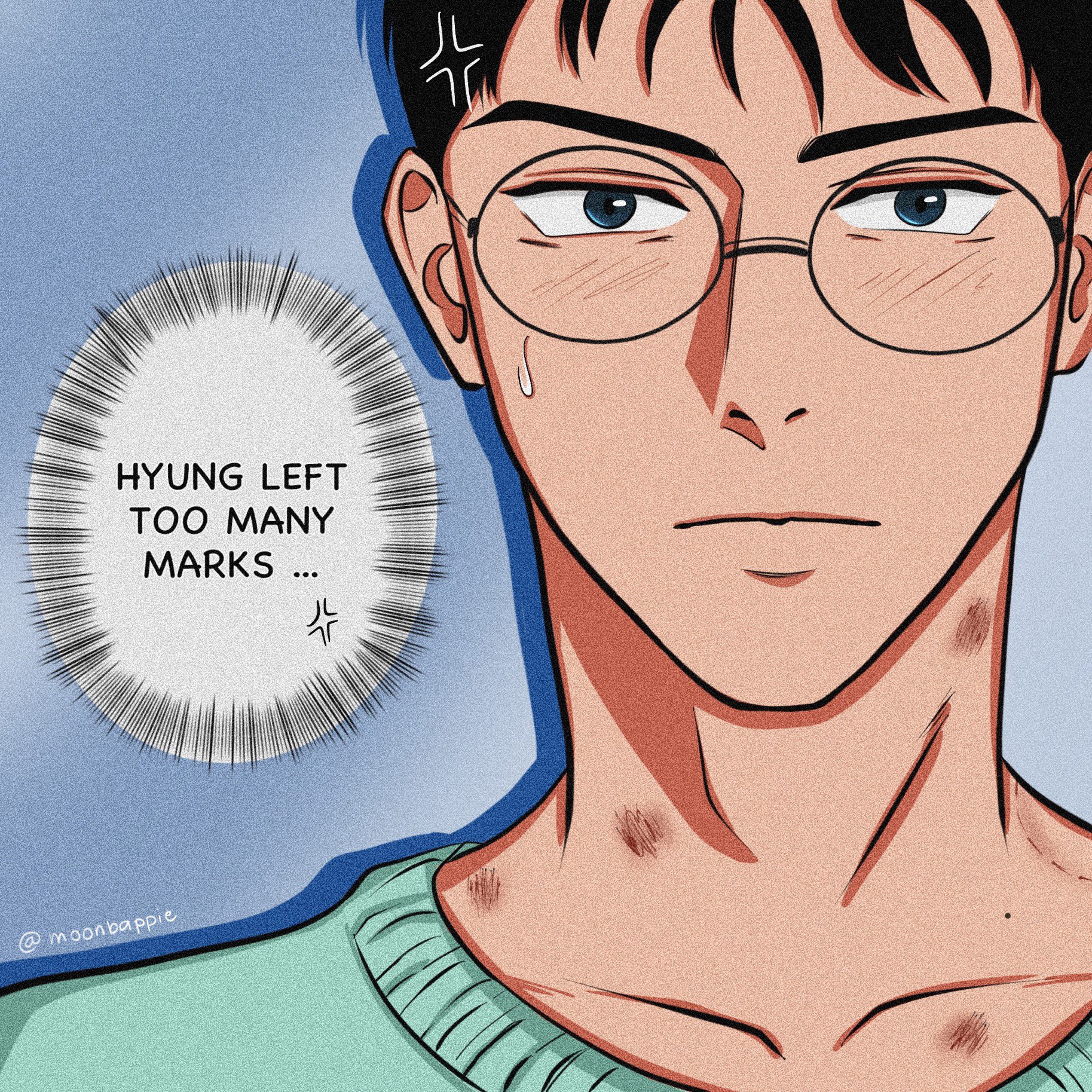 𝐜 𝐚 𝐭 𝐡 ♡ on Twitter: "frustrated sangwoo coz jaeyoung left too many marks last night 👀 - anywy ...