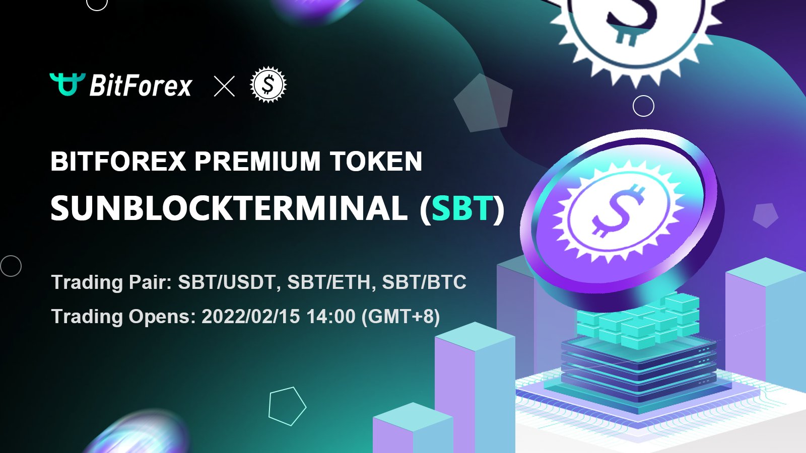 BitForex on Twitter: "🌟New Listing🌟 🎉We're delighted to announce the listing of SUNBLOCKTERMINAL ...
