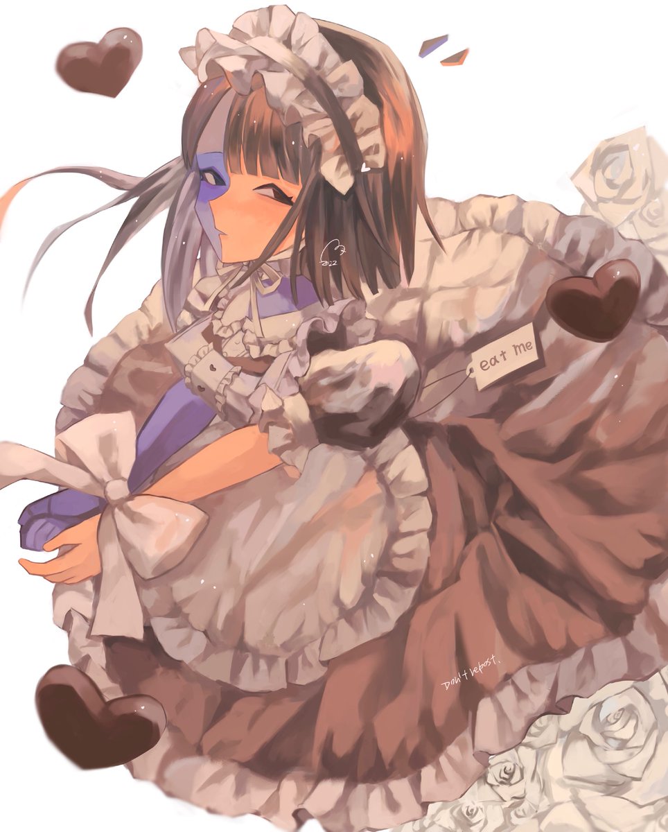 「Chocolate milk maid ENA💙💛💕💕 #ENA #En」| ̤͓̽ゾ̤͓̽mezoのイラスト
