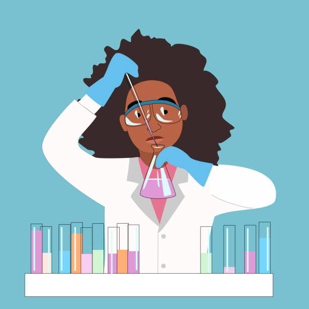 Woman Scientist Cartoon
