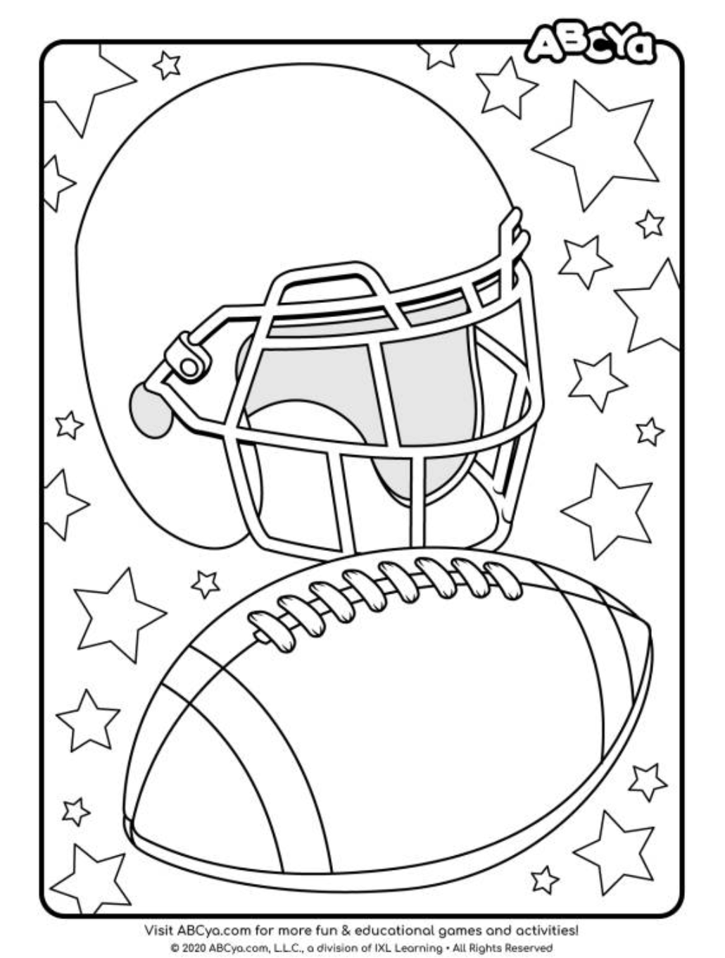 Super Bowl Coloring Pages 2022
