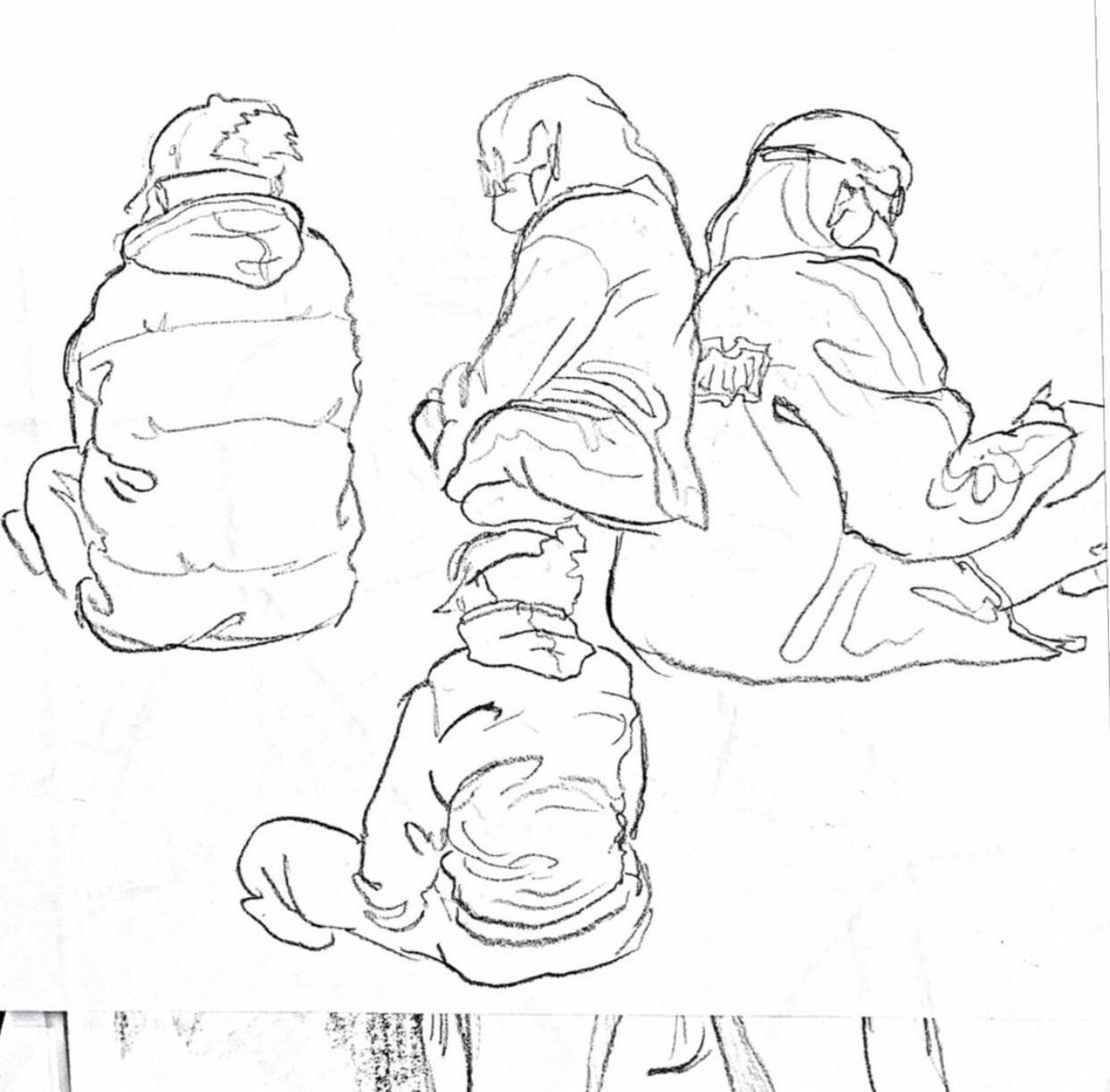 「This morning's sketchbook drawings 」Colinの漫画