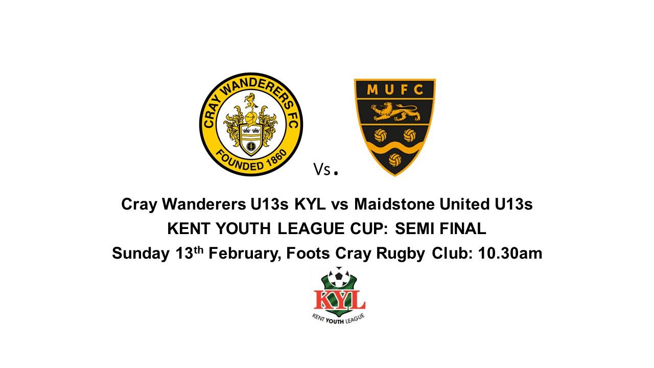 Cray Wanderers FC on Twitter: "All at @OfficialWands wish all the best to the KYL U13s in the ...