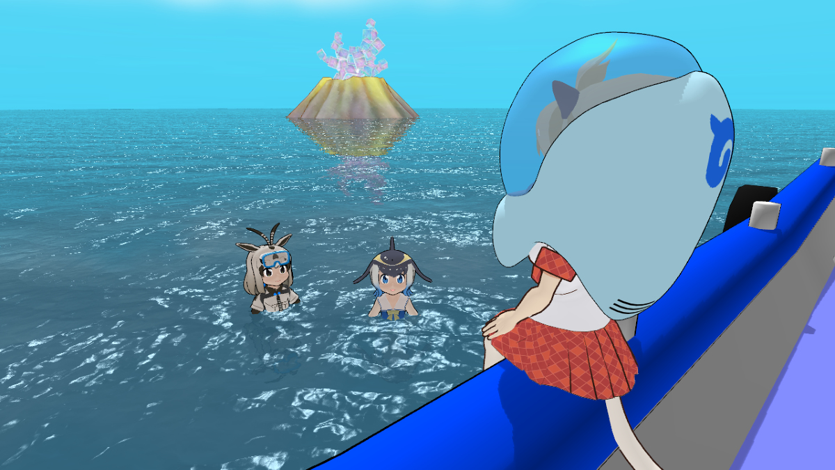 紺水晶@けもフレ好きのMMDモデラー on Twitter: "ライオンとはじめてのうみ #MMDけもフレ #けものフレンズ #MMD #ライオン(けものフレンズ) #アラビアオリックス ...