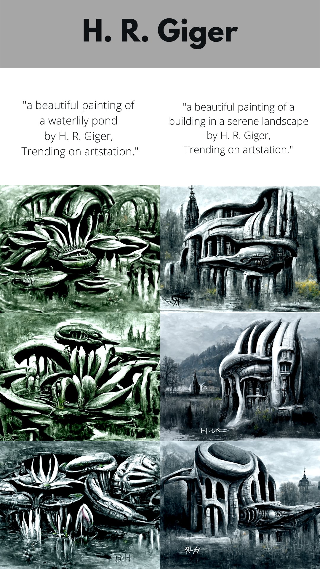 H R Giger Art Landscape