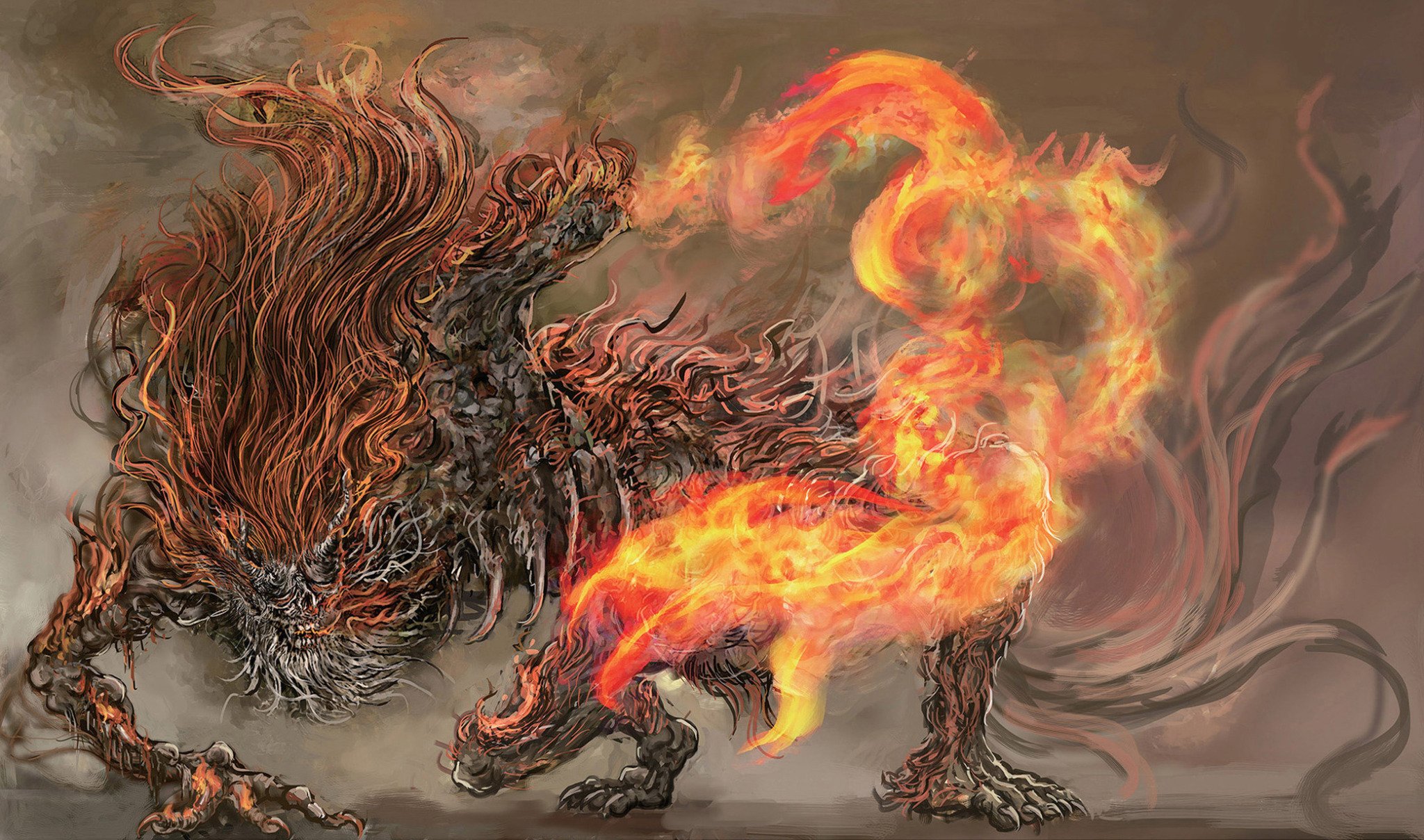 Fire Demon Concept Art