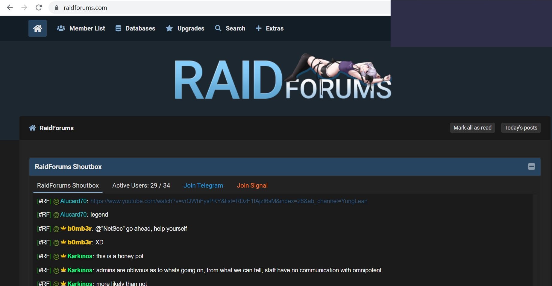 Waqas On Twitter Raidforums Is Now Back Online After Remaining Offline For Almost A Week