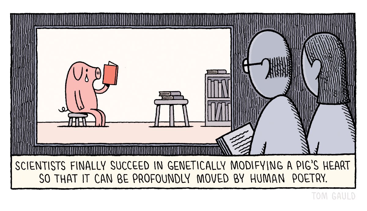 「My cartoon for yesterday's @GdnSaturday / @GuardianBooks p」Tom Gauldの漫画