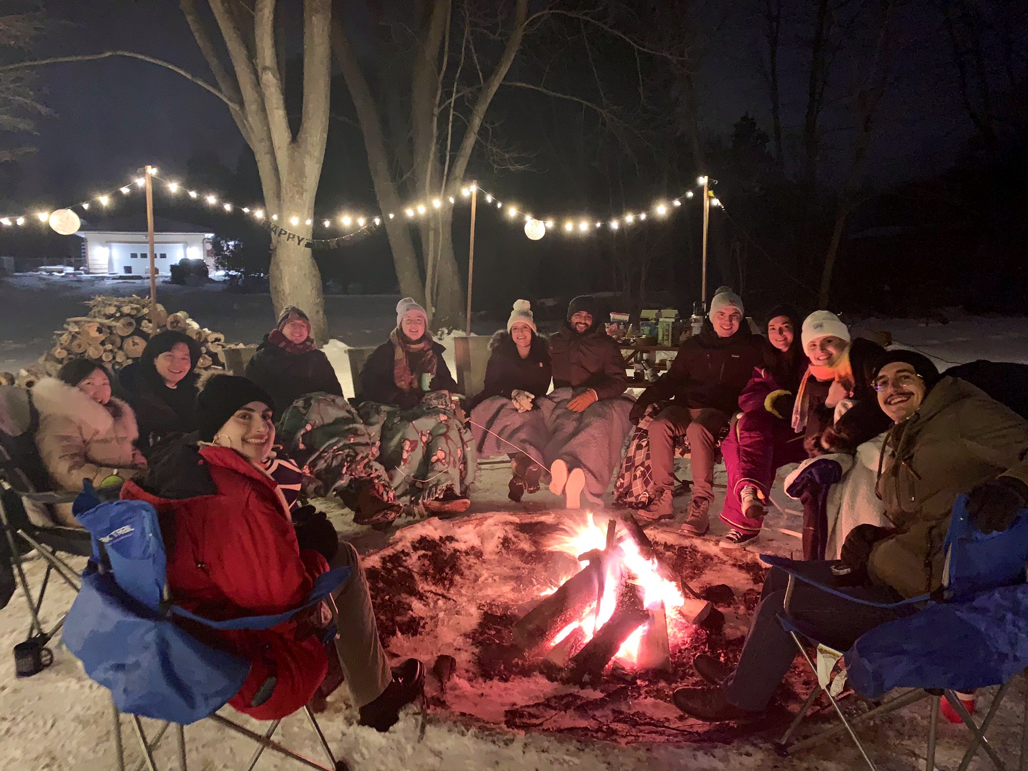 Winter Bonfire Party
