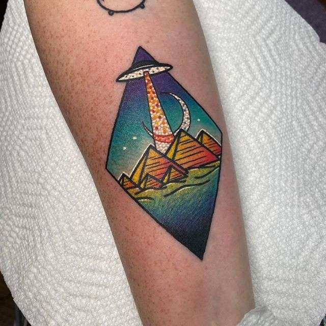 Traditional Pyramid Tattoo