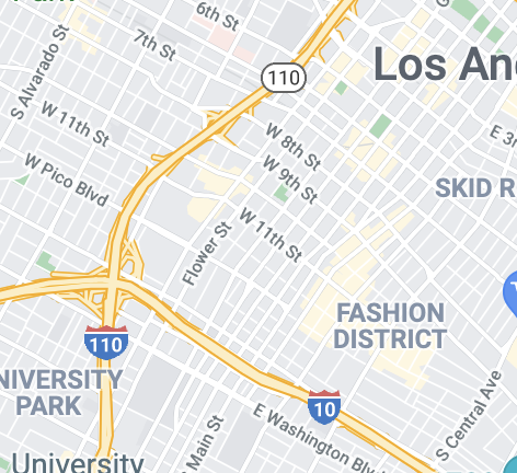 Los Angeles Freeway Traffic Map