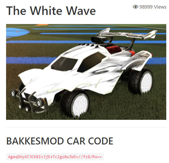 Bakkesmod Car Designs Bakkes | Creating BakkesMod | Patreon