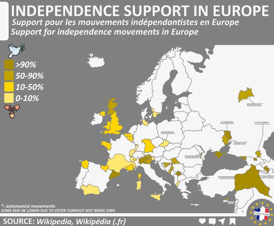 Nationalism In Europe Map