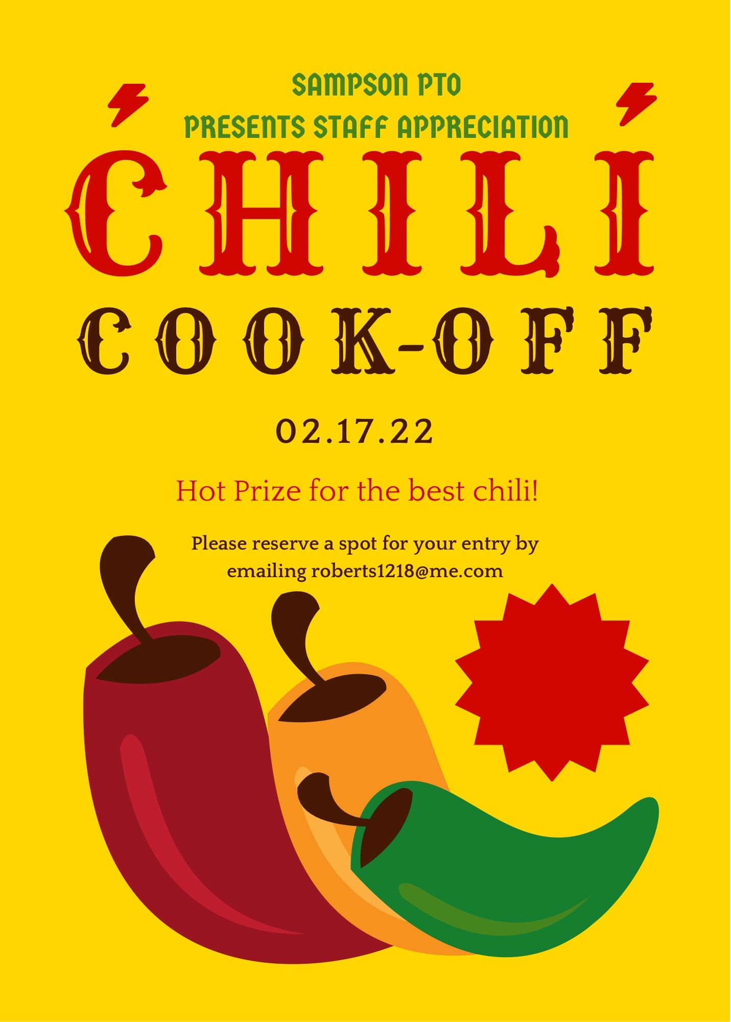 Chili Cook Off Flyer