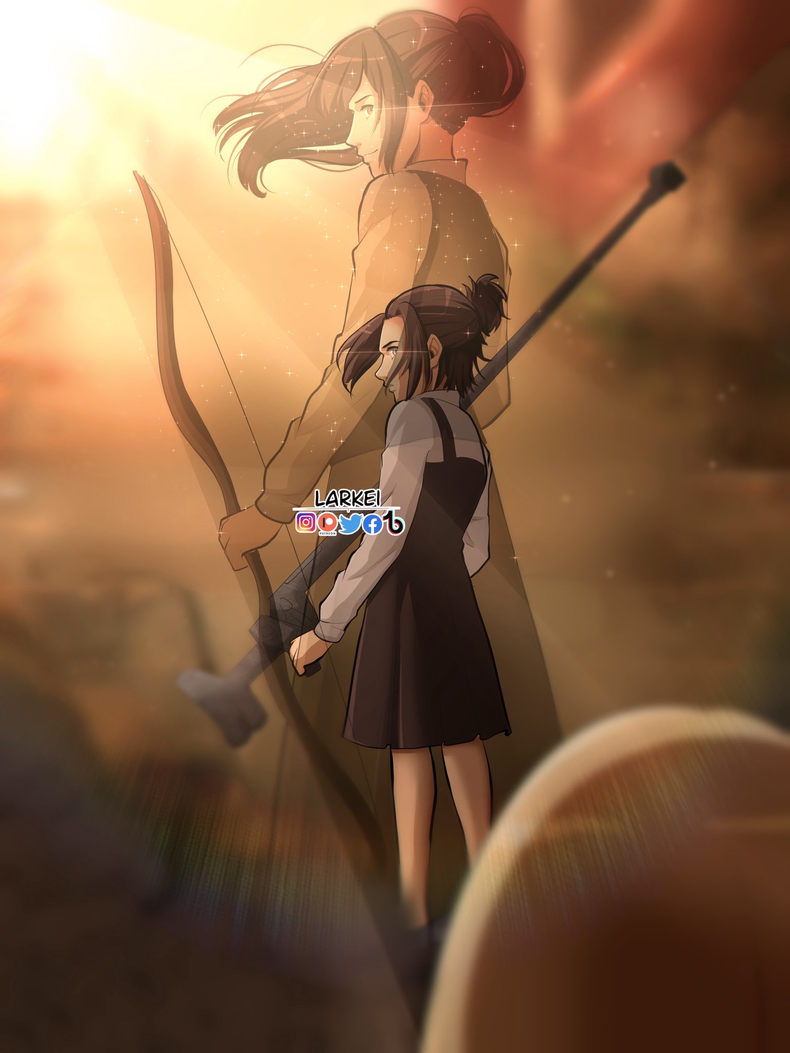 Anime Girl With Bow And Arrow Base