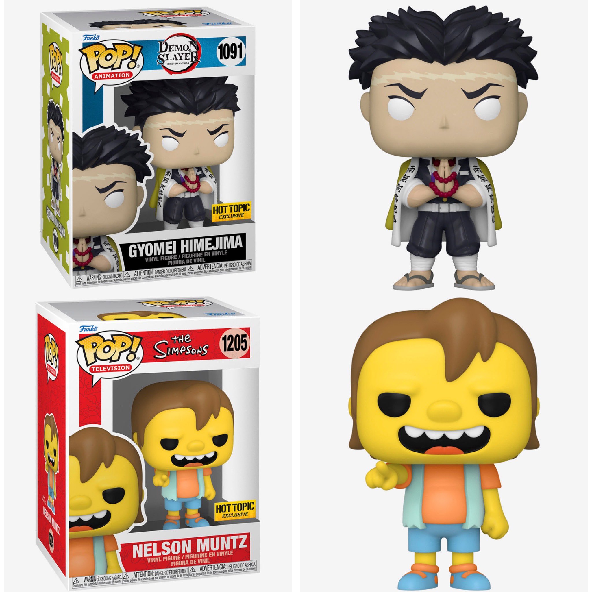 DisTrackers on Twitter: "Heads up! Hot Topic exclusives Gyomei and Nelson images are loaded ...