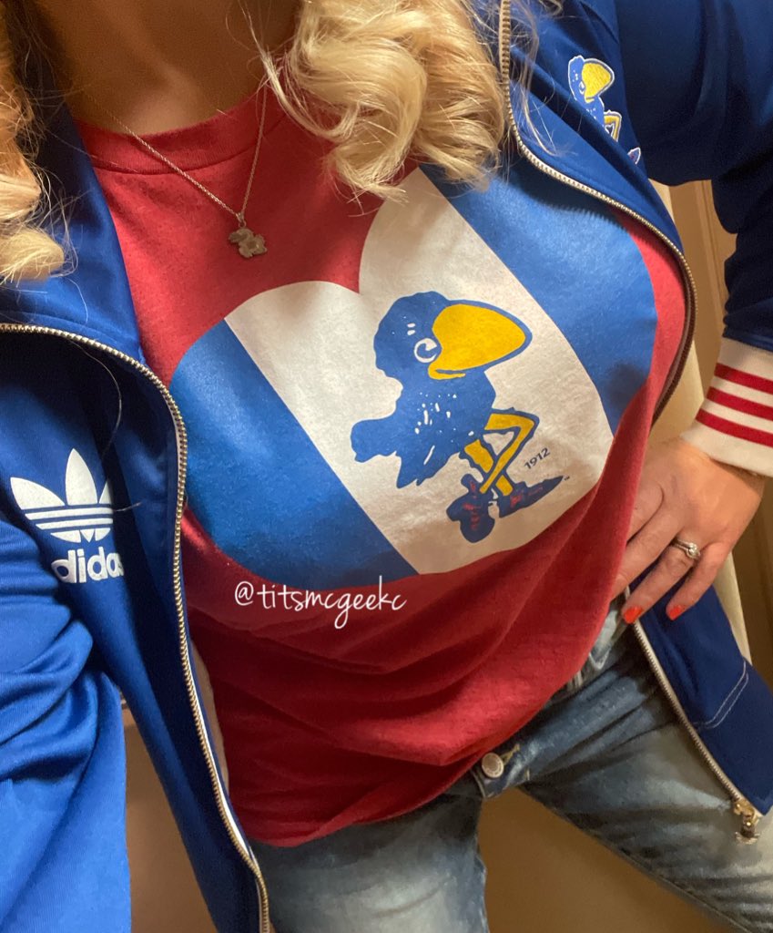 My heart belongs to the #Jayhawks always! ️💙 If they win I’ll show you ...