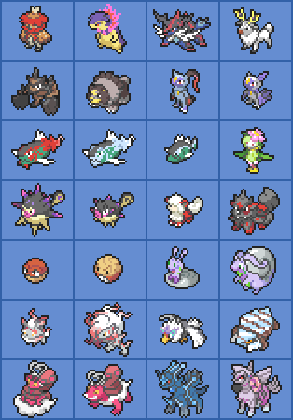 Pokémon Pixel Art Sprites Pokemon Sylveon Gen 6 Menu Sprite