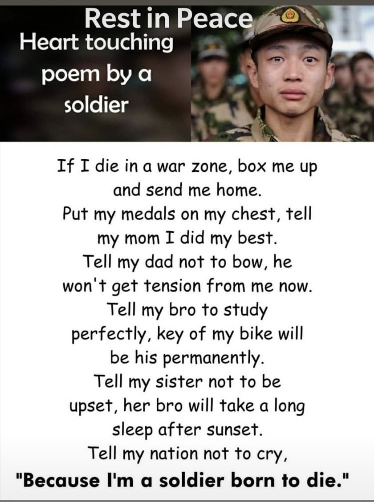 Poem If I Die Today
