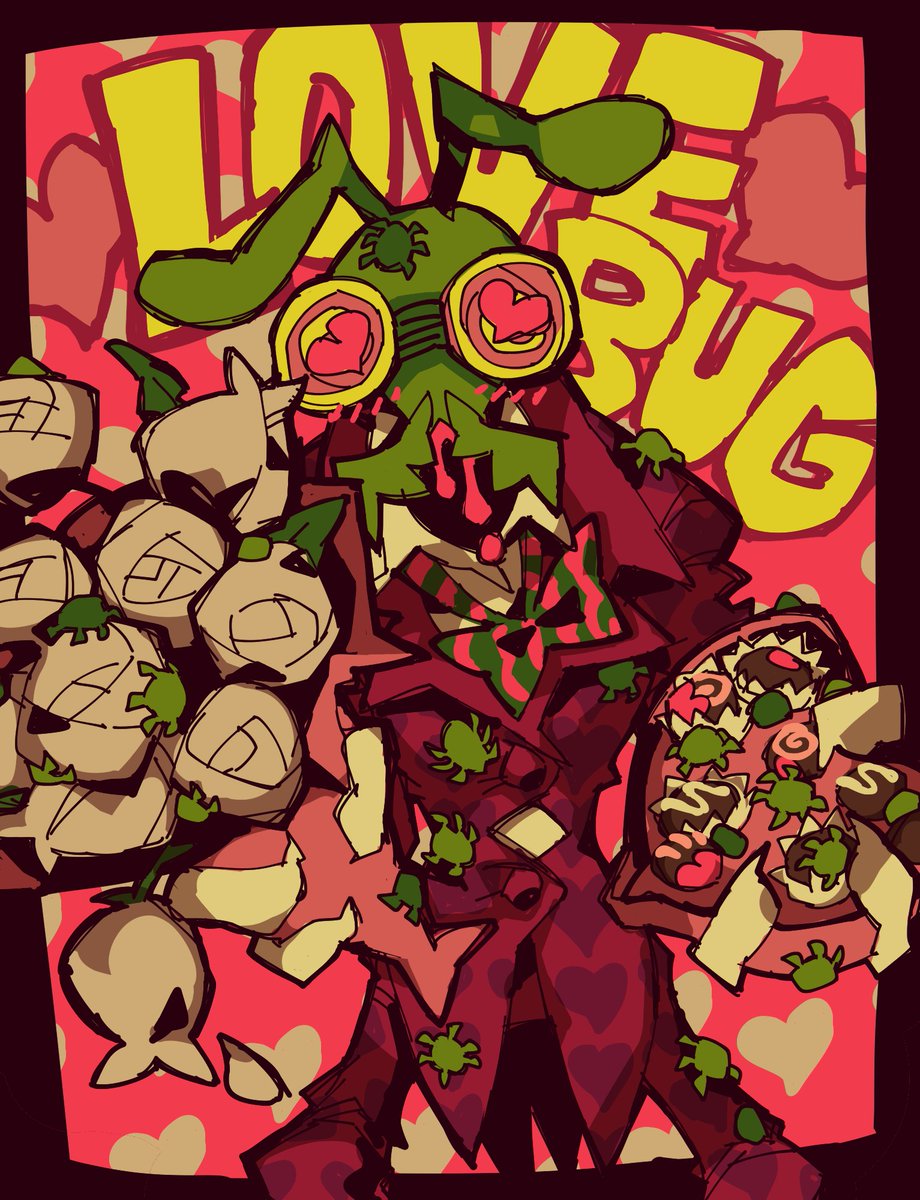 「bitten by the love bug! hope its not co」|THE NOODLEのイラスト