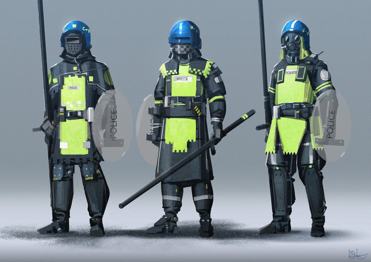 Futuristic Riot Police