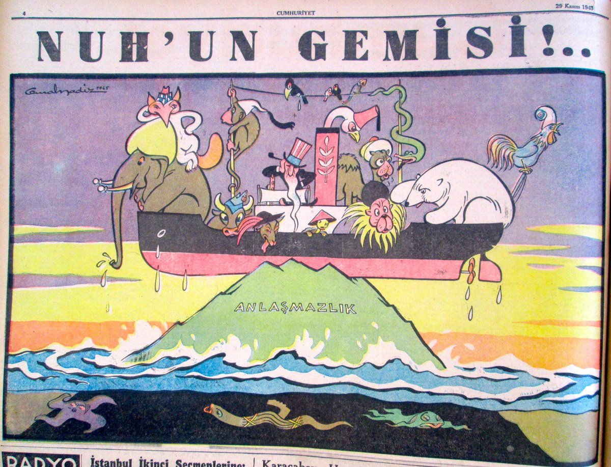 Thread of cartoons by the Turkish illustrator Cemal Nadir, most of them ...