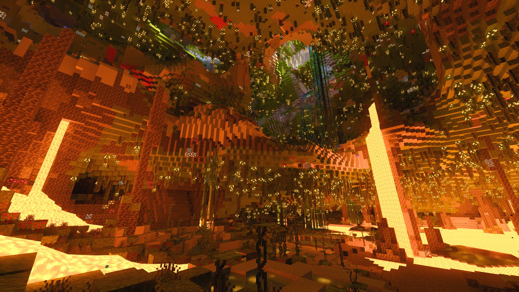 Minecraft Underground City Wallpapers