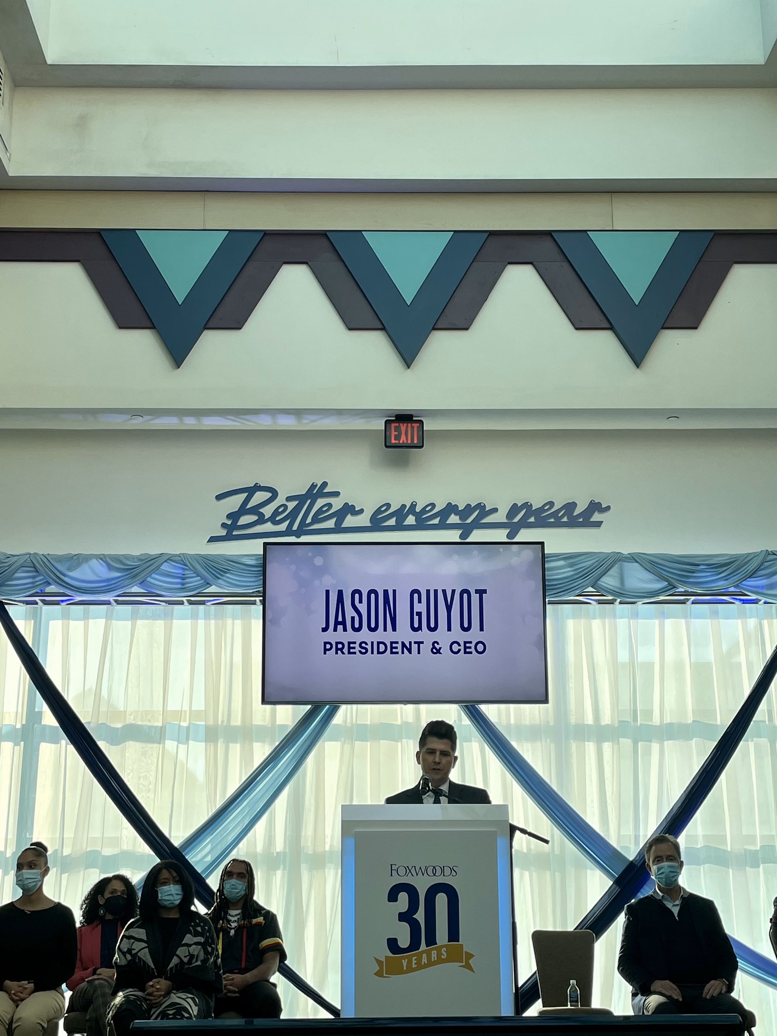 Foxwoods Resort Casino on Twitter: "President and CEO Jason Guyot takes the stage! # ...