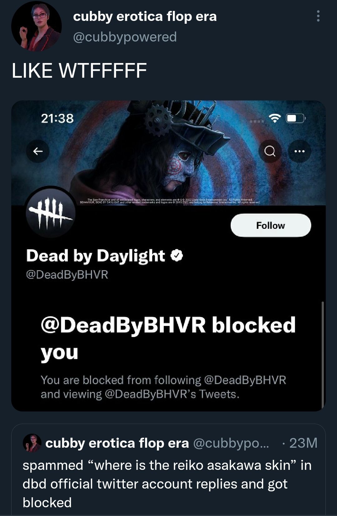DBD Struggle Tweets on Twitter: "https://t.co/kdKiKuOGm5" / Twitter
