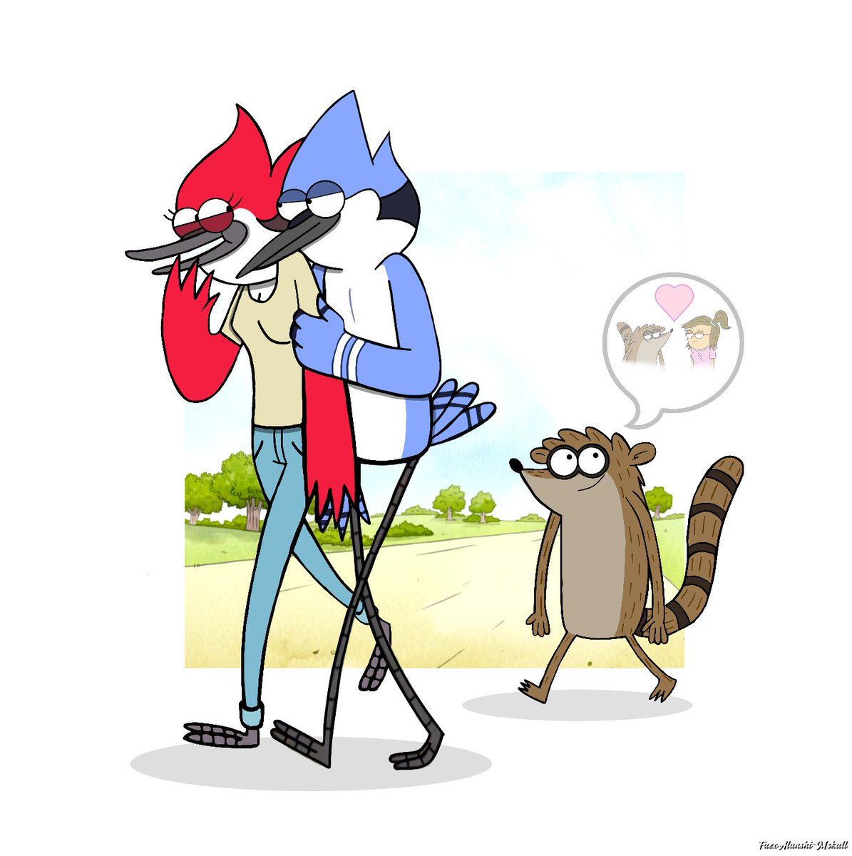 Mordecai And Rigby Drawings