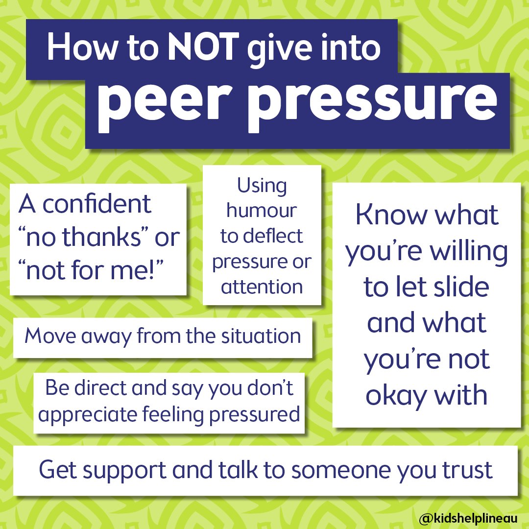 Saying No To Peer Pressure
