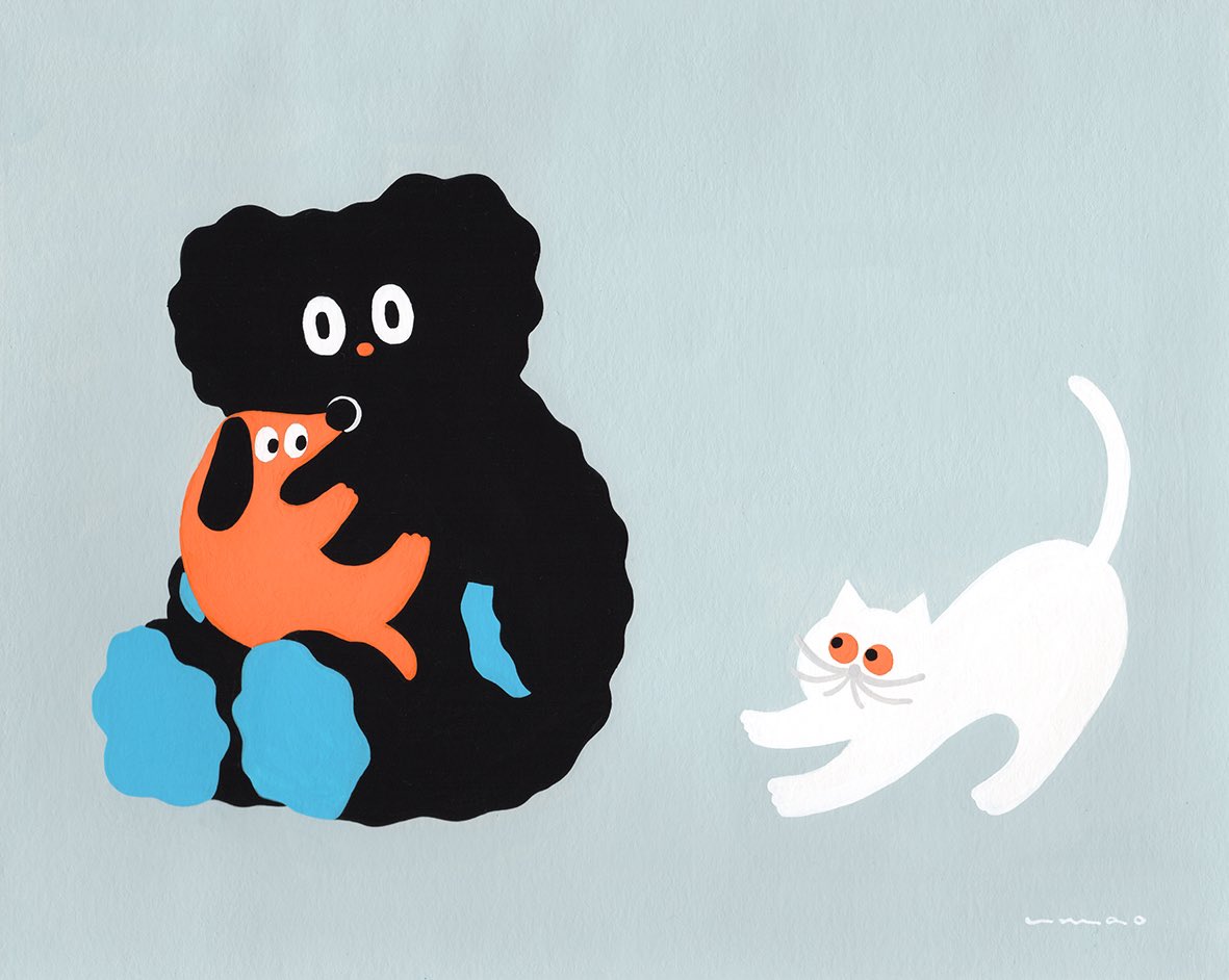 「🐶🗯🐱 」|umaoのイラスト