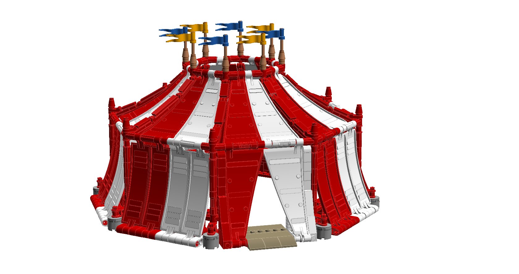 3d Build Circus Tent