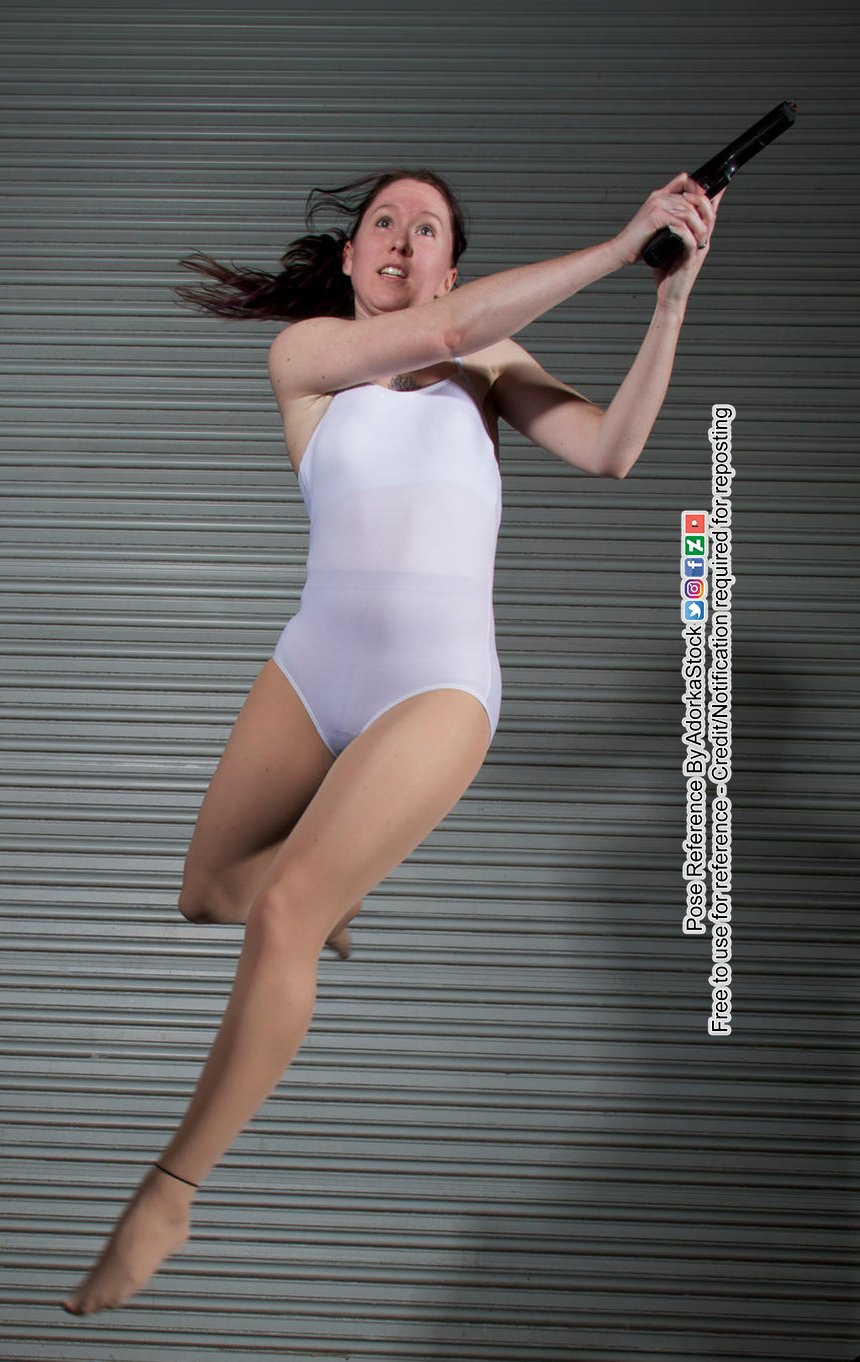 Female Dynamic Action Poses Reference