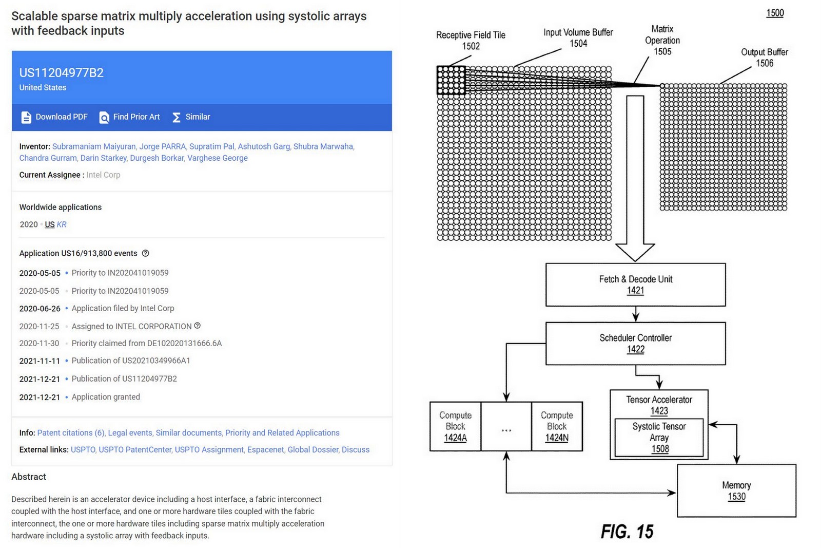 OGAWA, Tadashi on Twitter: "=> Systolic Array, Google, Patent Multiplier and Adder, Appl (Jul ...