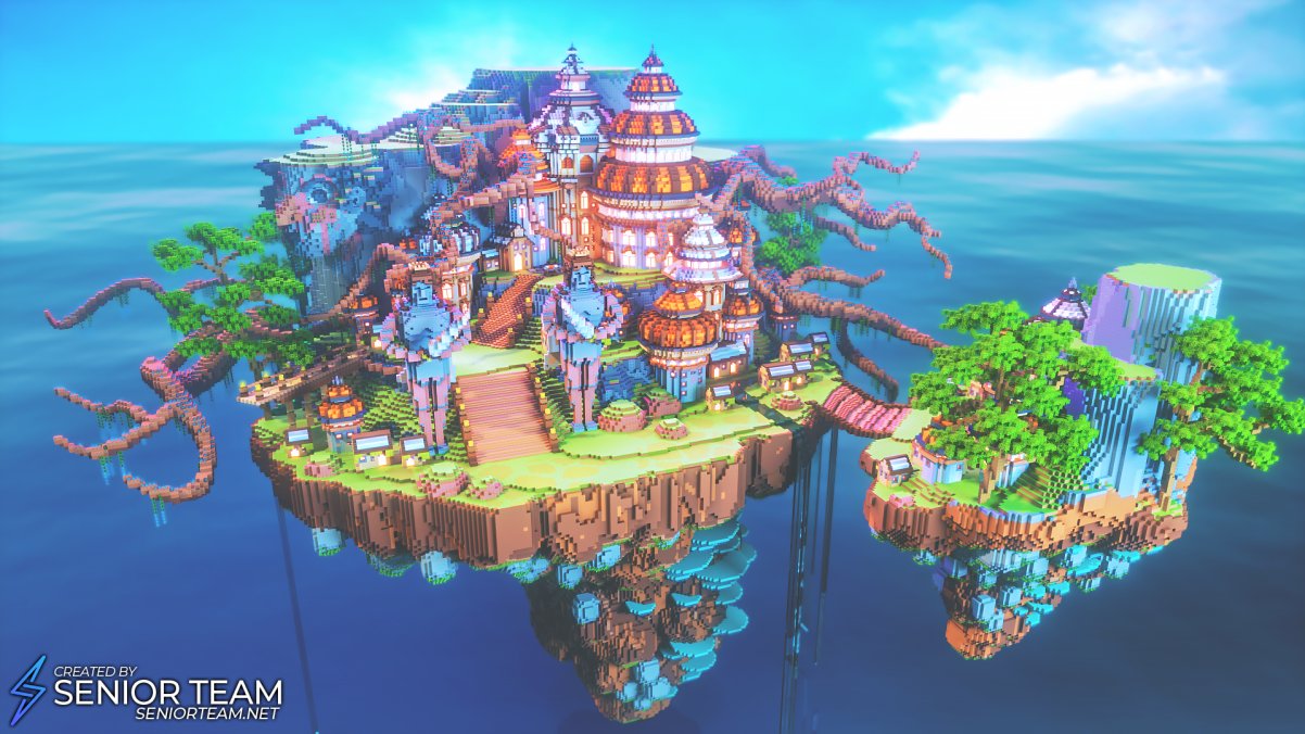 Minecraft Flying City