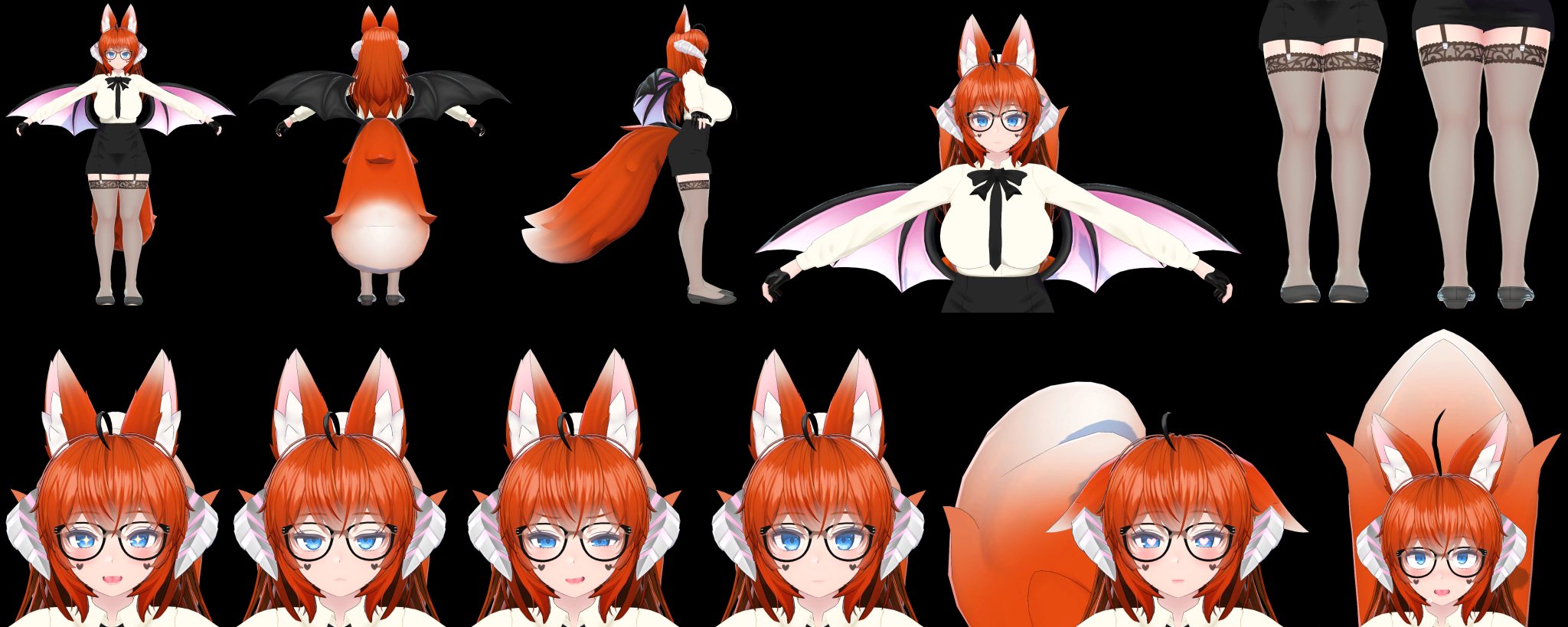 Glubbable 🍕 VTuber on Twitter: "I finally got around to making some kind of ref sheet for my ...