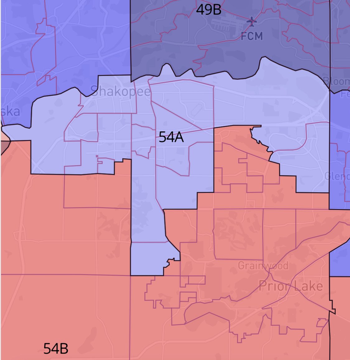 Large Map Of Shakopee