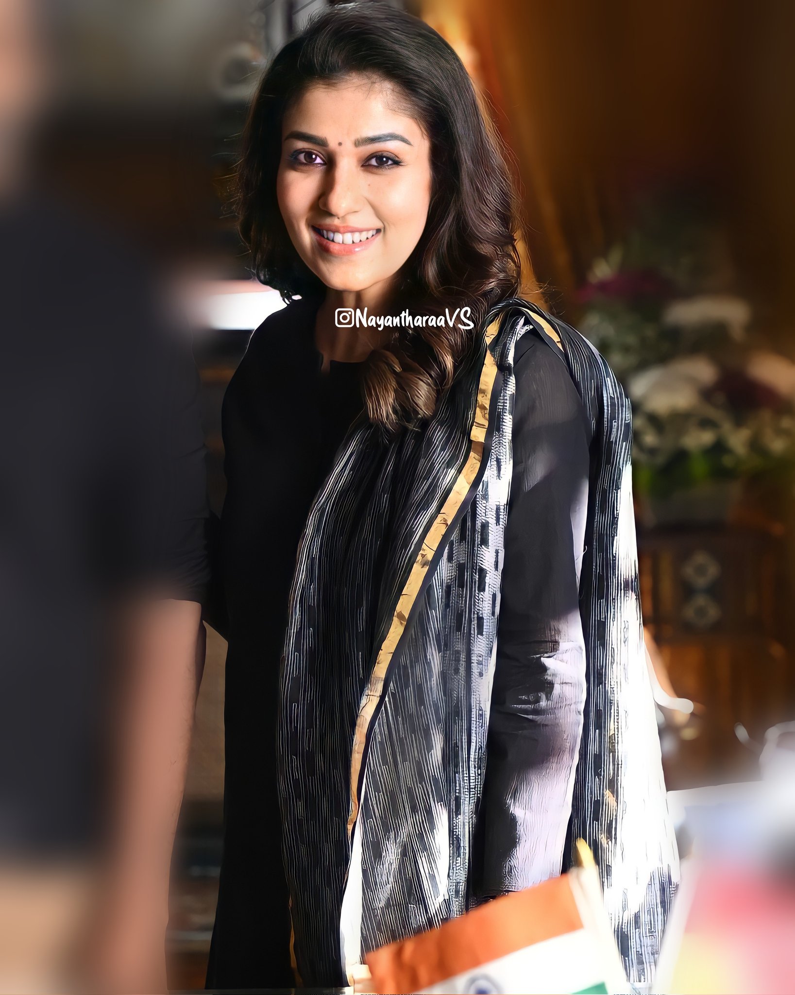 Nayanthara In Black Churidar