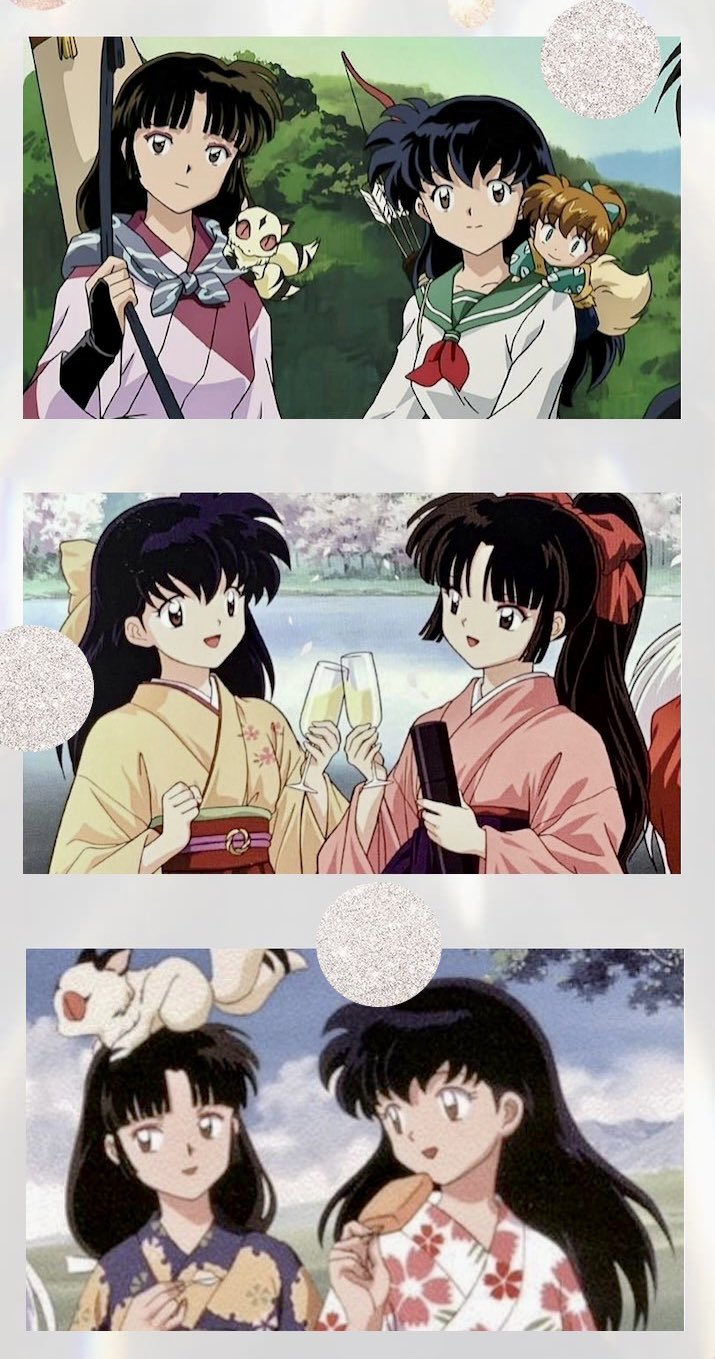 Kikyo And Kagome And Sango
