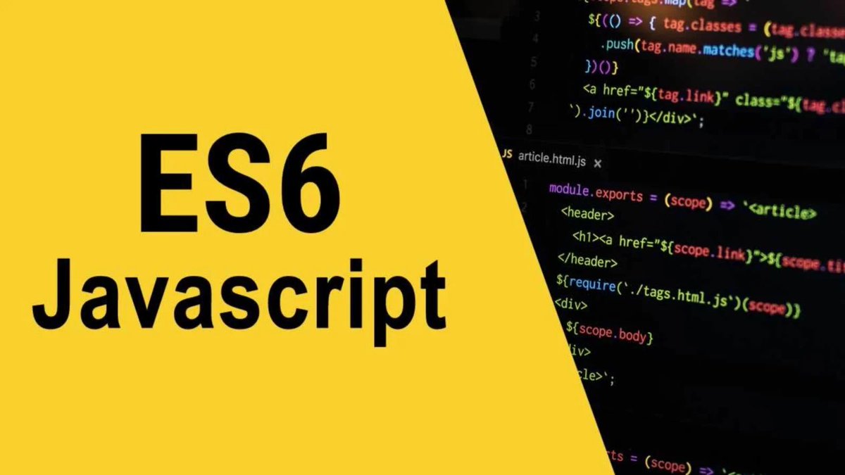 ️تريد تعلم مميزات ES6 الخاصة بلغة JavaScript ؟ عليك تعلم ما يلي ️ ...